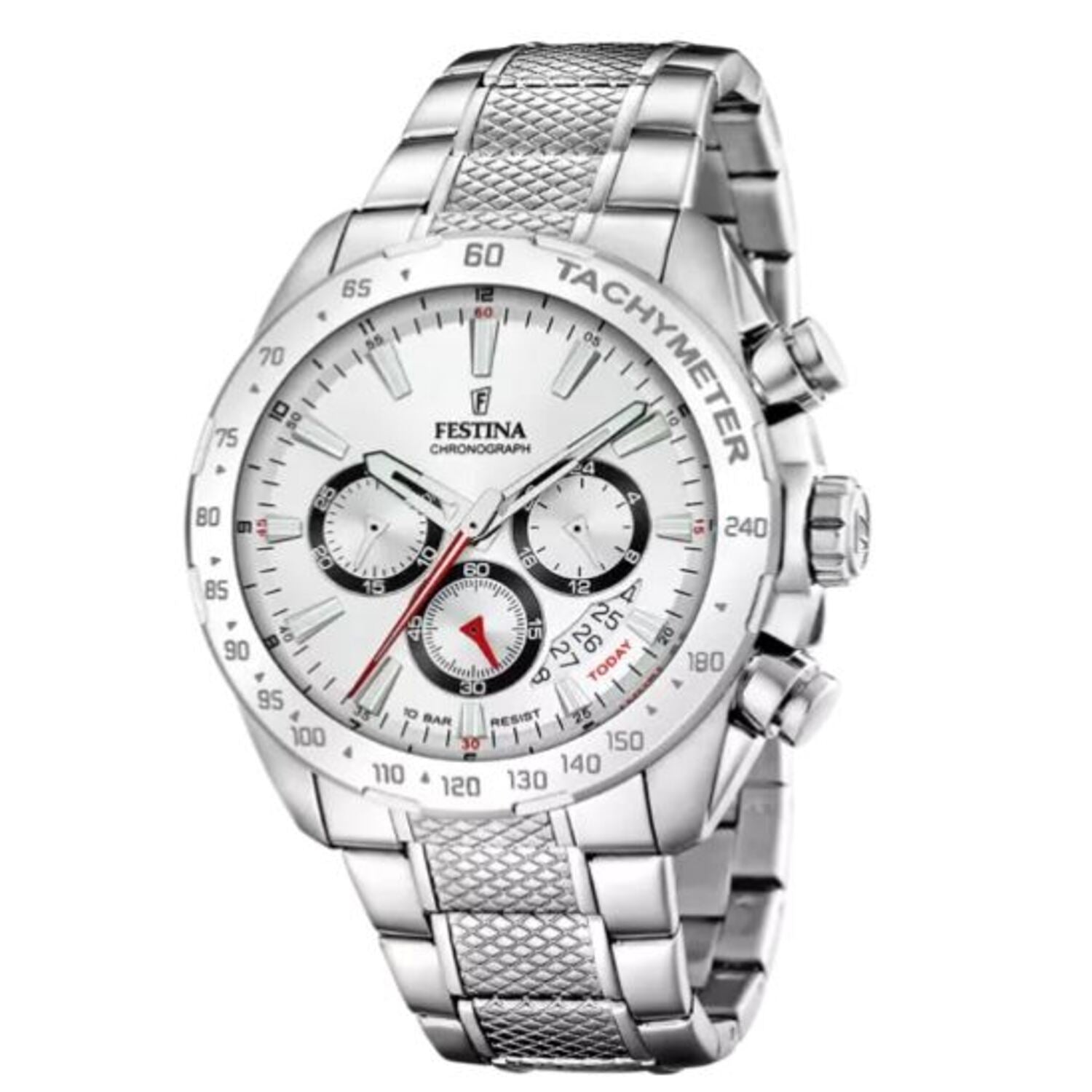 RELOJ ANÁLOGO PARA HOMBRE FESTINA BLANCO F20668/1 - PLATEADO – Festina Perú