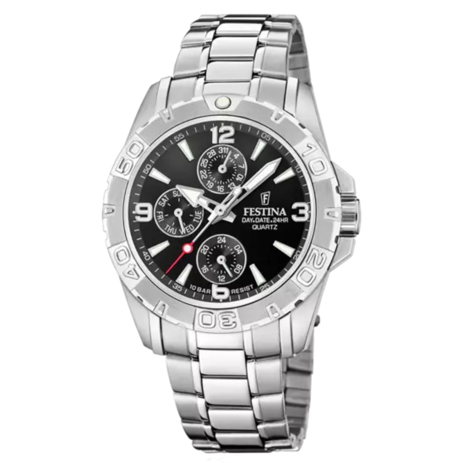 RELOJ ANÁLOGO PARA HOMBRE FESTINA MULTIFUNCTION F20666/4 - PLATEADO ...